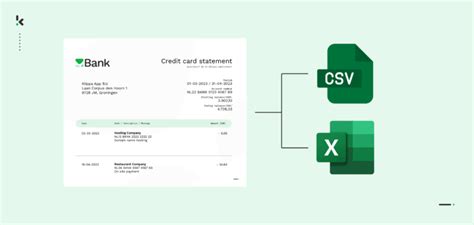How To Convert Credit Card Statement To Excel And Csv Klippa