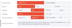 PyTorchでCUDA error no kernel image is available for execution on the