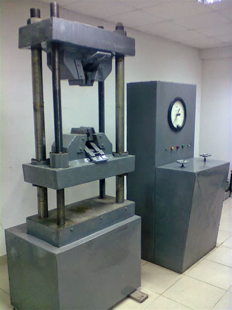 Shear Test Of Metal Specimen Civil Engineering Laboratory