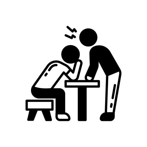 Workplace Violence Icon In Vector Illustration 24246463 Vector Art At