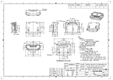 Micro Usb Connector Female Pin B Type Smt Smd Buy Micro Usb Female Connector Micro Usb Female
