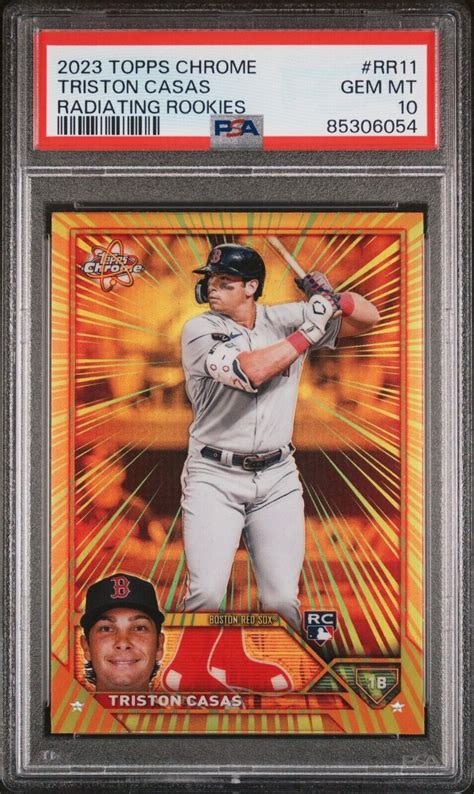 Triston Casas 2023 Topps Chrome Rr 11 Radiating Rookies Psa 10 Price