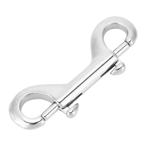 Otviap Silver Durable Stainless Steel Double Ended Clip Hook Bolt Snap