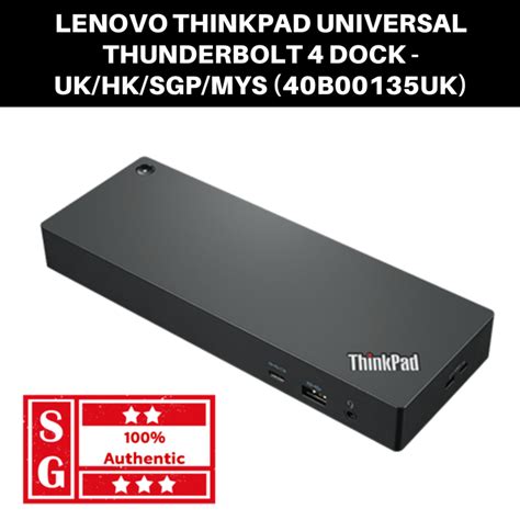 Lenovo Thinkpad Universal Thunderbolt 4 Dock Uk Hk Sgp Mys 40b00135uk