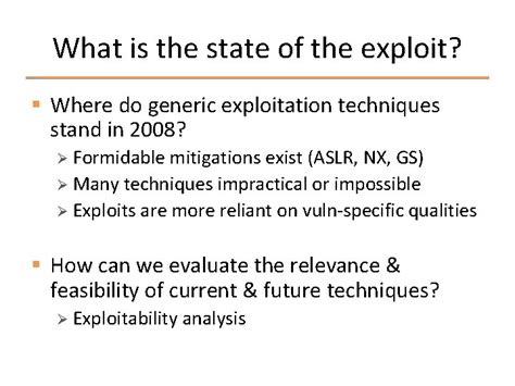 Trust Boundary Exploitation State Of The Exploit Matt