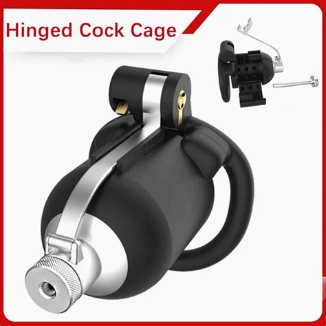 Submarine Bionic Design Hinged Cock Cage Male Chastity Device Metal
