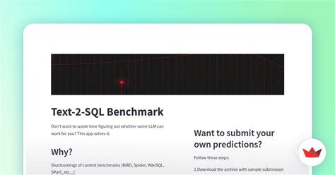 text 2 sql benchmark