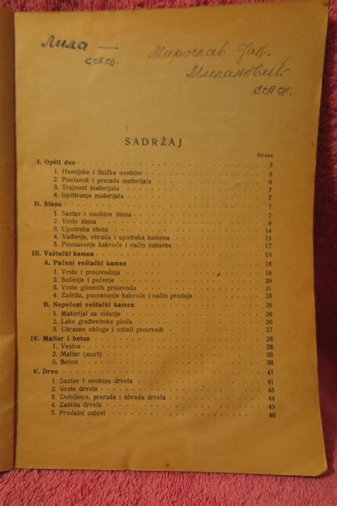 GraĐevinski Materijal InŽ Vojin MatkoviĆ Arh Predrag