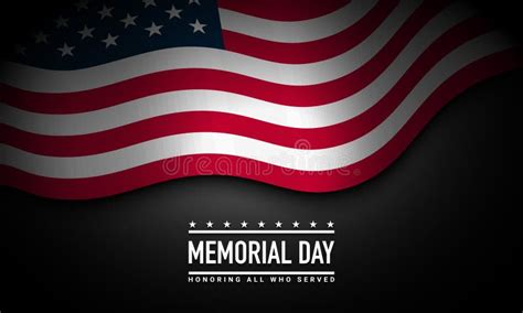 Memorial Day Background Design Stock Vector Illustration Of Remember