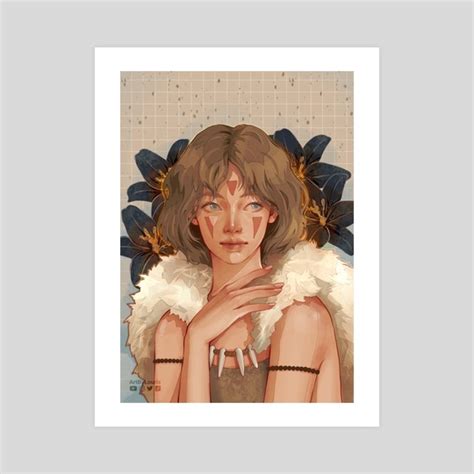 Princess Mononoke Fan Art An Art Print By Artbylouris Inprnt