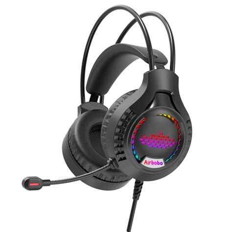 Glowing Cool Wired Gaming Headset Boys E Sports Headset With Microphone