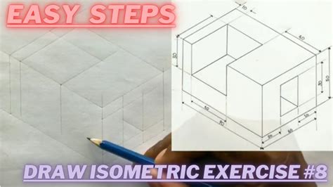 Draw An Isometric Projection Technical Drawing Exercise 8 Youtube
