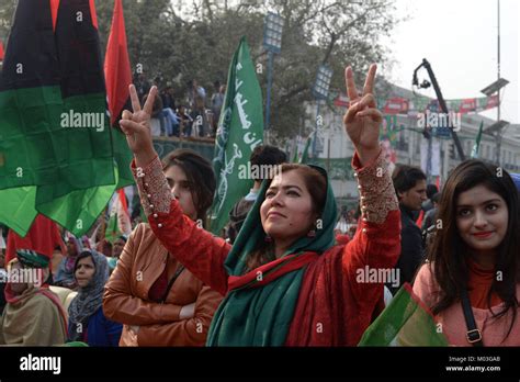 Supporters Of Pakistan Awami Tehreek Pat Pakistan Peoples Party