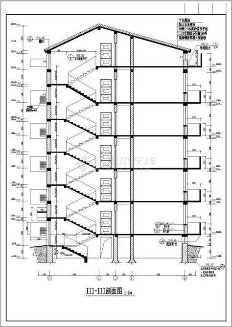 某地区台湾式住宅楼建筑设计cad施工总图住宅小区土木在线