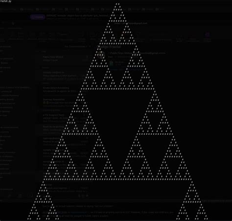 Federico Firpo Bodner On Linkedin Sierpinski Triangle Fractal Coded By Pablo First Week Of