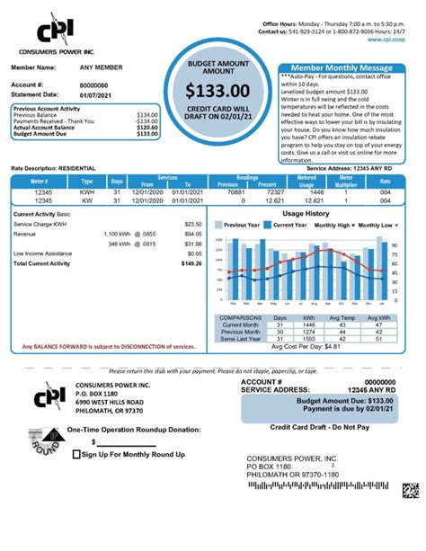 Payment Methods Consumers Power Inc