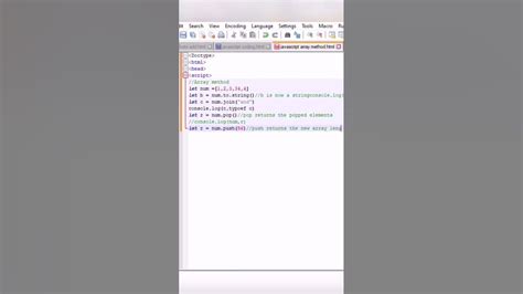 Array Java Script Shorts Youtube