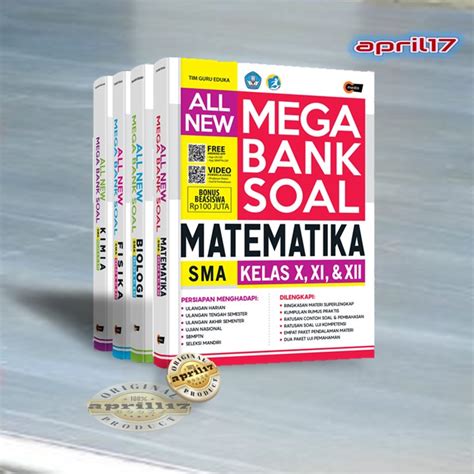 Jual BUKU ALL NEW MEGA BANK SOAL MATEMATIKA SMA KELAS X XI XII ALL NEW MEGA BANK SOAL