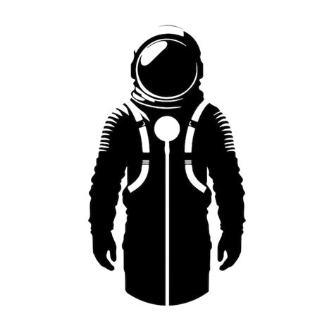 Astronaut Silhouette Vector Premium AI Generated Vector