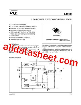 E-L4960 Datasheet(PDF) - STMicroelectronics