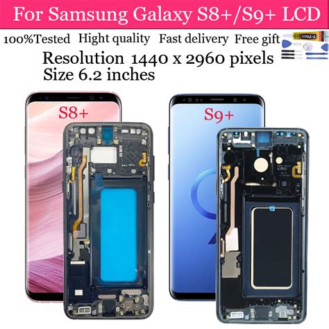 Tela De Toque Original Amoled Samsung Galaxy S8 S8 Plus Lcd Com
