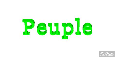 Peuple Word Animated  Logo Designs