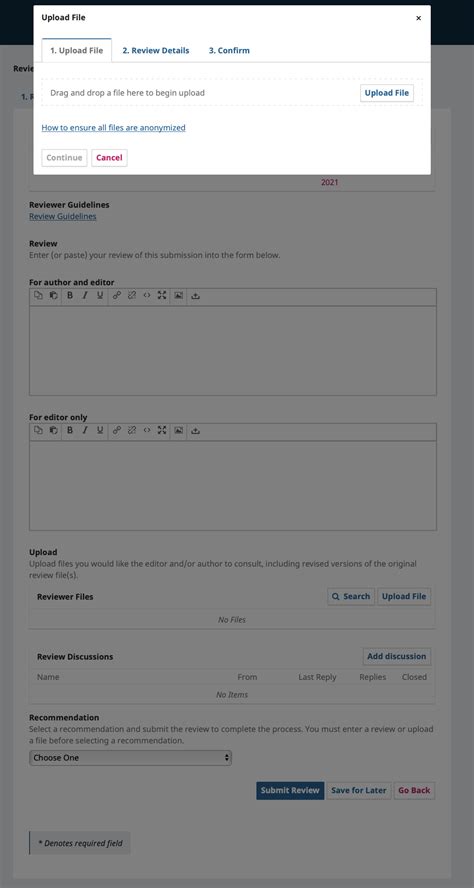 Problem With Document Upload In Review And Revision Steps Of Ojs