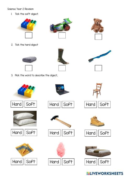 Science Soft Or Hard Worksheet Uk Worksheets Library