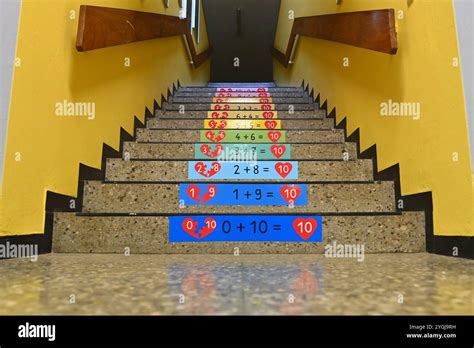 Subject Photo School Lesson At A Primary School In Bavaria 2nd Grade Empty Staircase Hallway