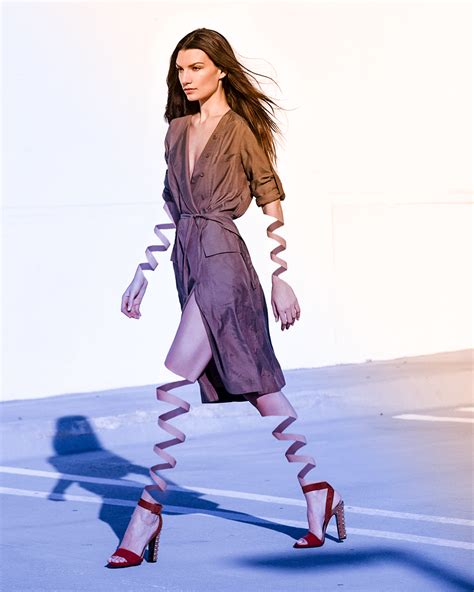 Fashion Poster Elastico Girl Creative Retouch In Photoshop