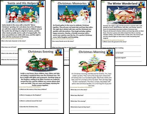 Grade 2 And 3 Christmas Reading Passagesmaking English Fun