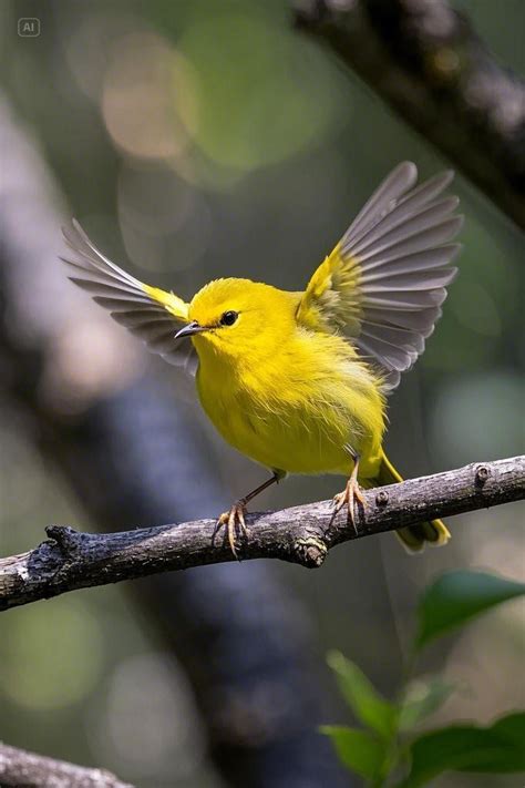 Warbler Bird Warblerbird Yellow Warbler Bird Blue Winged Warbler