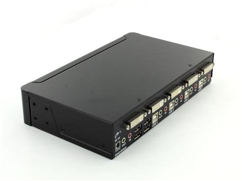 Startech Sv431dviua 4 Port Kvm Switch For Dvi Computers 1u Rack Mount Kvm Switch With Audio