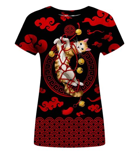Shibari Cat Womens T Shirt Mr Gugu And Miss Go