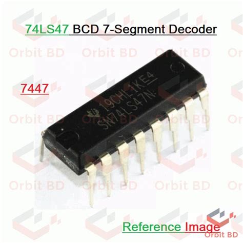 7447 Sn74hc47n 74hc47 74ls47 Decoder Ic Dual In Package Dip 16 Pin Ic Electrical Circuitry