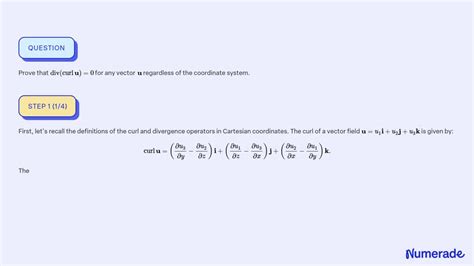 ⏩solvedprove That Divcurl 𝐮0 For Any Vector 𝐮 Regardless Of The
