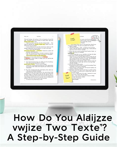 How Do You Analyze Two Texts A Step By Step Guide
