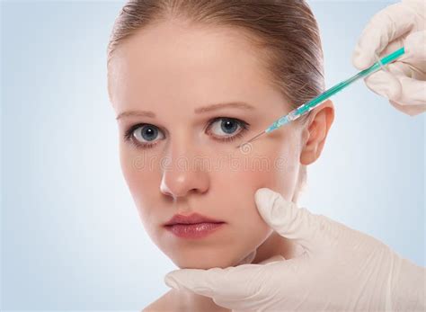 Cosmetic Injection Of Botox On Female Face Stock Photo Image Of Female Cosmetic 24158332