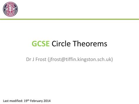Ppt Gcse Circle Theorems Powerpoint Presentation Free Download Id