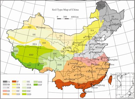 Soil Types Of China Ia Cryo Brown Soil Podzolic Soil Ib Dark