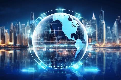 Premium Ai Image Abstract Virtual Robotics Technology Hologram With