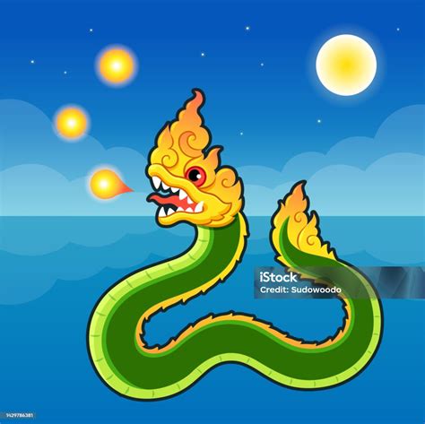 나가 파이어 볼 축제 뱀에 대한 스톡 벡터 아트 및 기타 이미지 뱀 일러스트레이션 0명 Istock