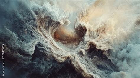 Illustration Of Abstract Stream Information Generate Image Video From