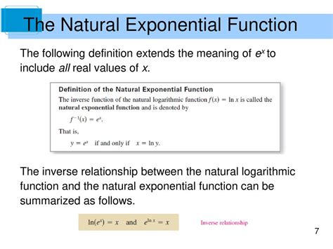 Logarithmic, Exponential, and Other Transcendental Functions - ppt download