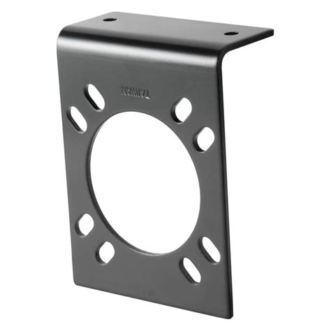 Curt® 57206 Black Heavy Duty 7 Way Rv Blade Connector Socket Mounting