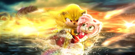 Super Sonic Saves Amy By Paulinaolguin On Deviantart