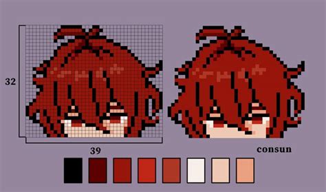 дилюк вышивка Рисунки крестов Схемы вышивки крестиком Пиксельные изображения Minecraft