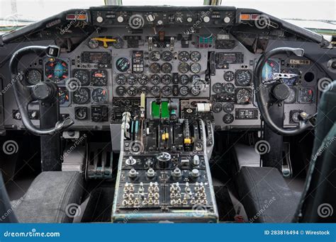 Cockpit Of Douglas Dc 3 Editorial Image 23924074