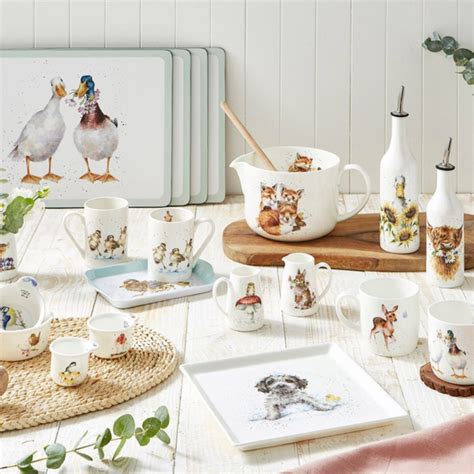 Wrendale Designs Country Kitchen Mug Tray Set