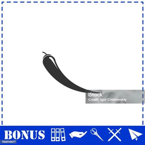 칠리 페퍼 아이콘 플랫 라벨에 대한 스톡 벡터 아트 및 기타 이미지 라벨 러시아 레스토랑 Istock